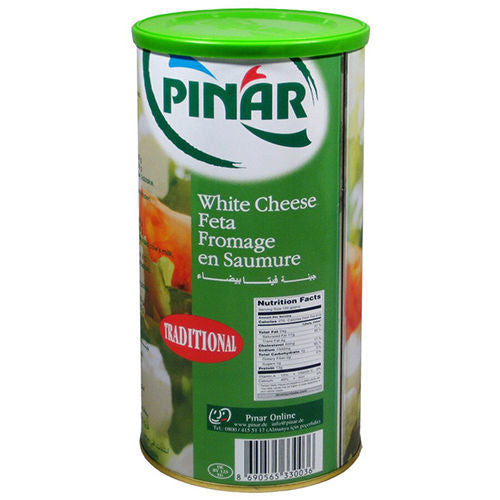 PINAR White Feta Cheese in Green Can %55 1000g – Bakkal International ...
