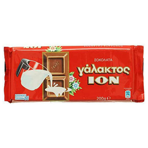 ION Greek Milk Chocolate Bars 200g – Bakkal International Foods Inc