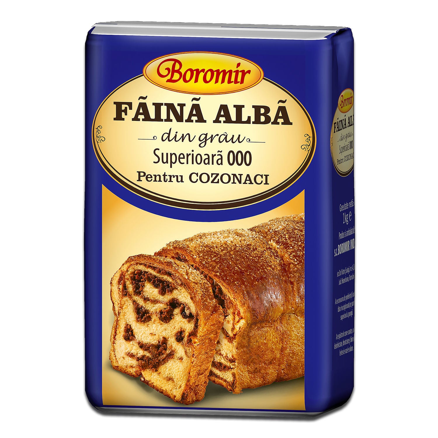 Boromir Faina Alba Pentru Cozonaci 1000g (Superior white wheat flour f ...