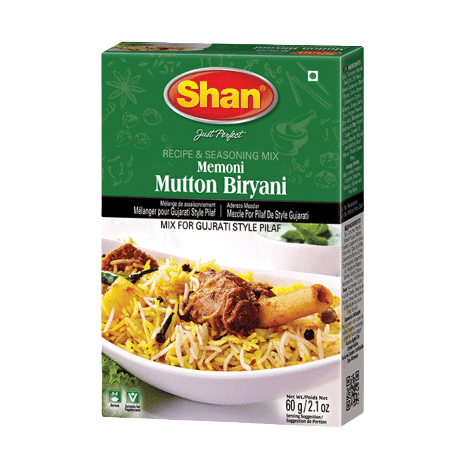 Shan Memoni Mutton Biryani Recipe And Seasoning Mix 50g – Bakkal ...