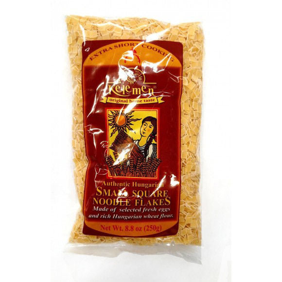 KELEMEN Small Square Noodle Flakes 250g – Bakkal International Foods Inc