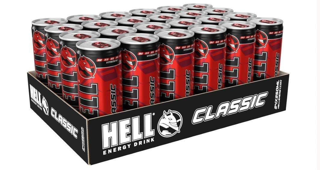 Hell Energy Drink 24 Cans 250 ml Each with Deposit from Romania ...