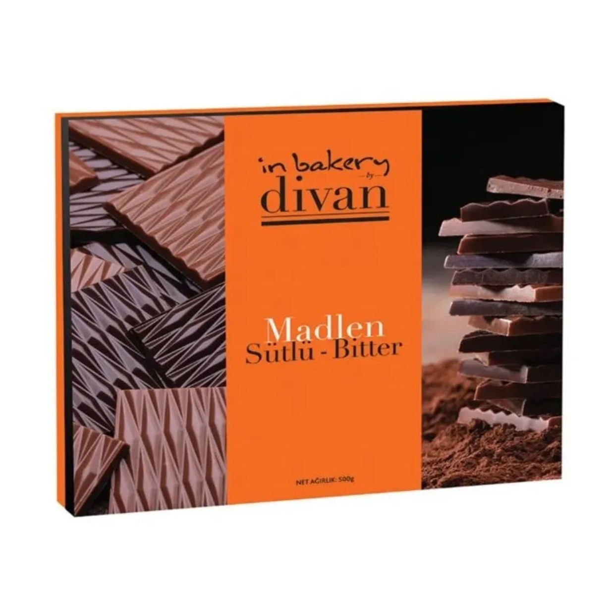 DIVAN Madlen Milk & Bitter Chocolate 500 g – Bakkal International Foods Inc