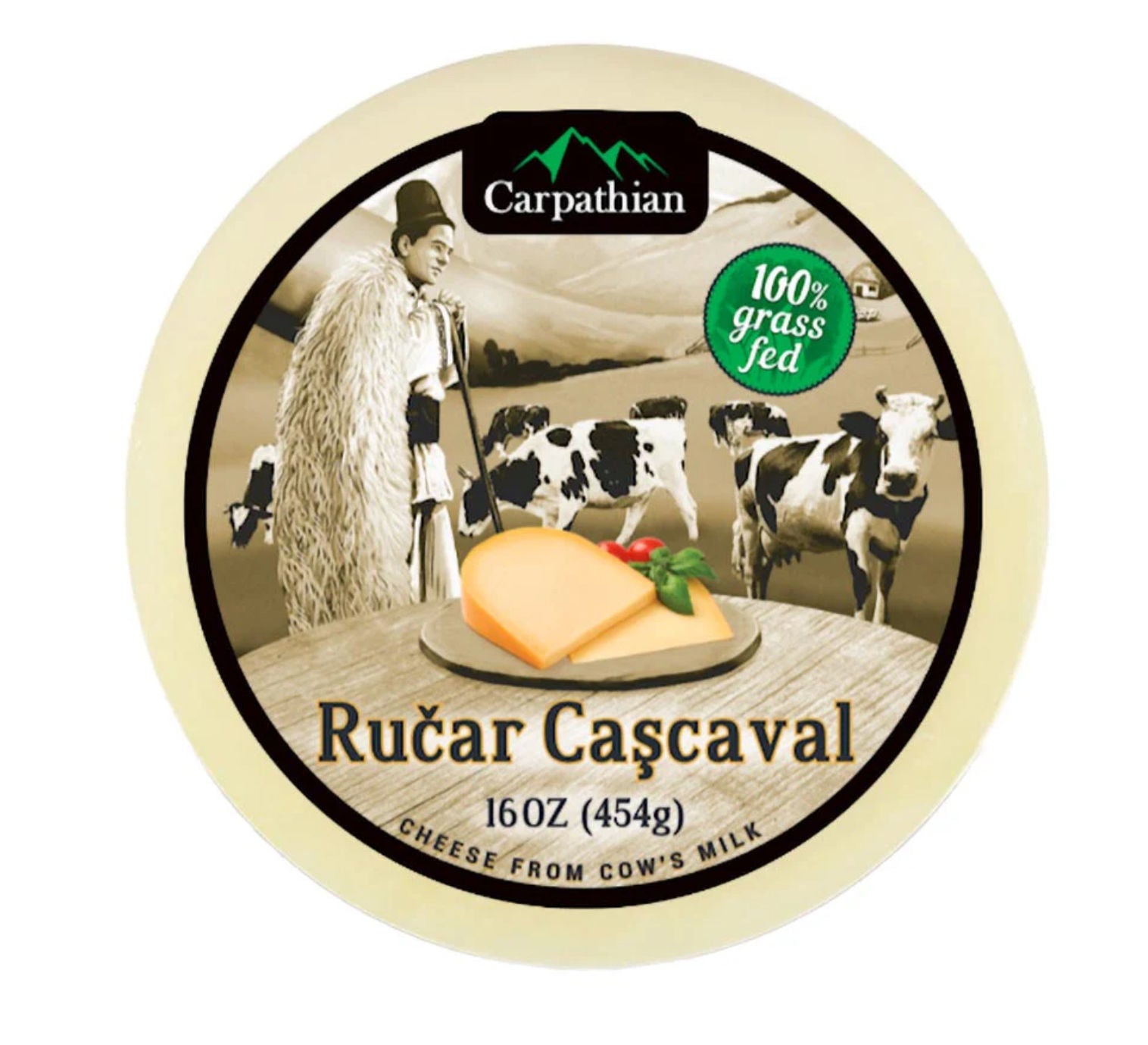 CARPATHIAN Rucar Cascaval Cheese 454 g – Bakkal International Foods Inc